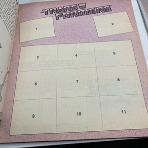 Vintage 1986 the Transformers G1 Panini Sticker Book - UNUSED - Etsy