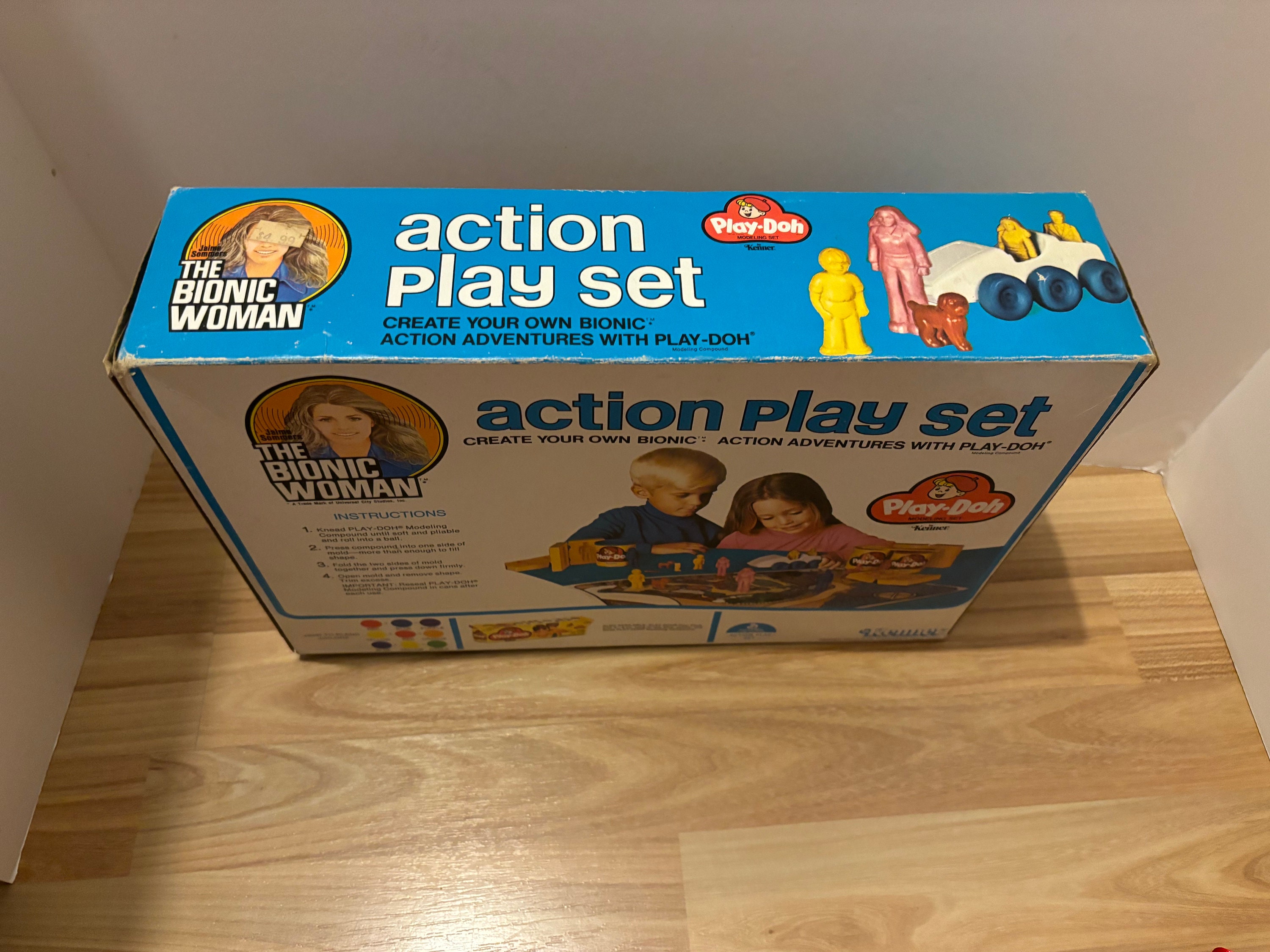Vintage 1974 the Bionic Woman Action Play Set by Play-doh SEALED - Etsy