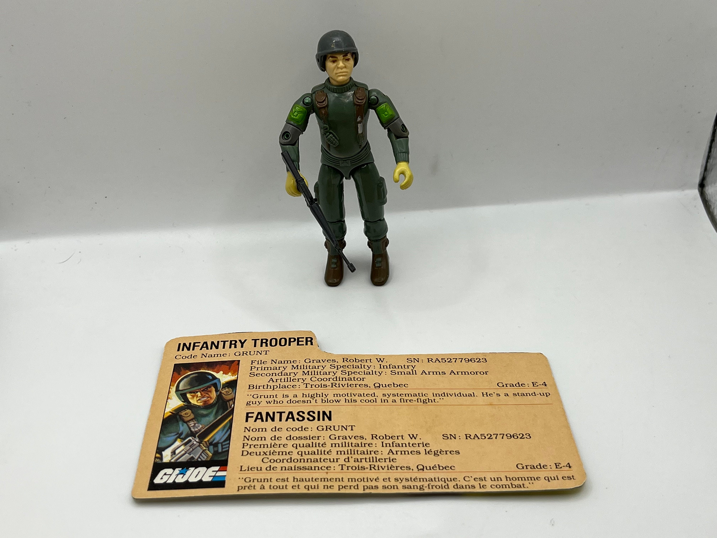 Vintage 1983 GI Joe Grunt (V1.5) Action Figure - 100% COMPLETE - Etsy