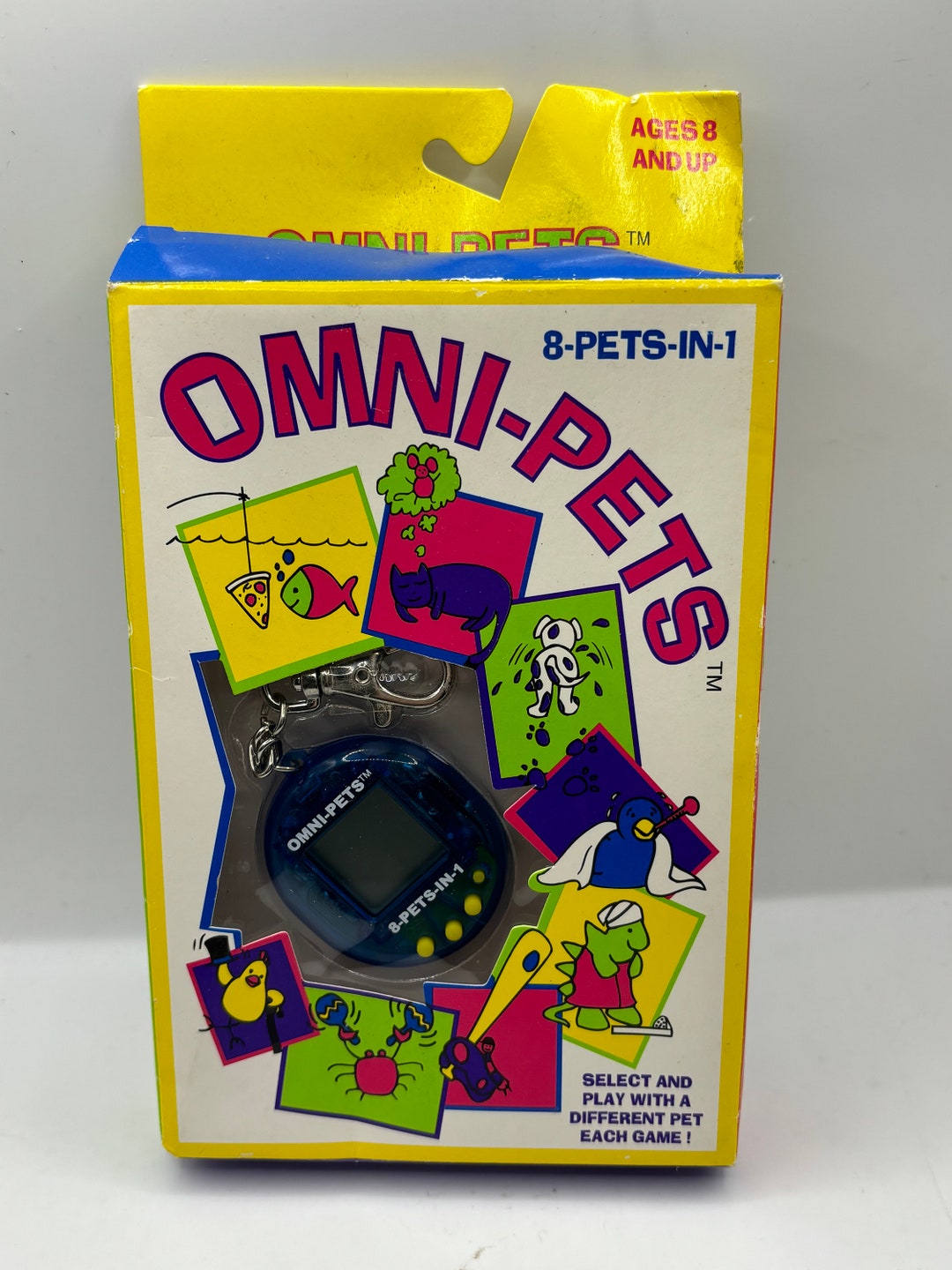 Vintage 1997 Omni-pets 8 in 1 Keychain Pocket Game - BOXED - Etsy