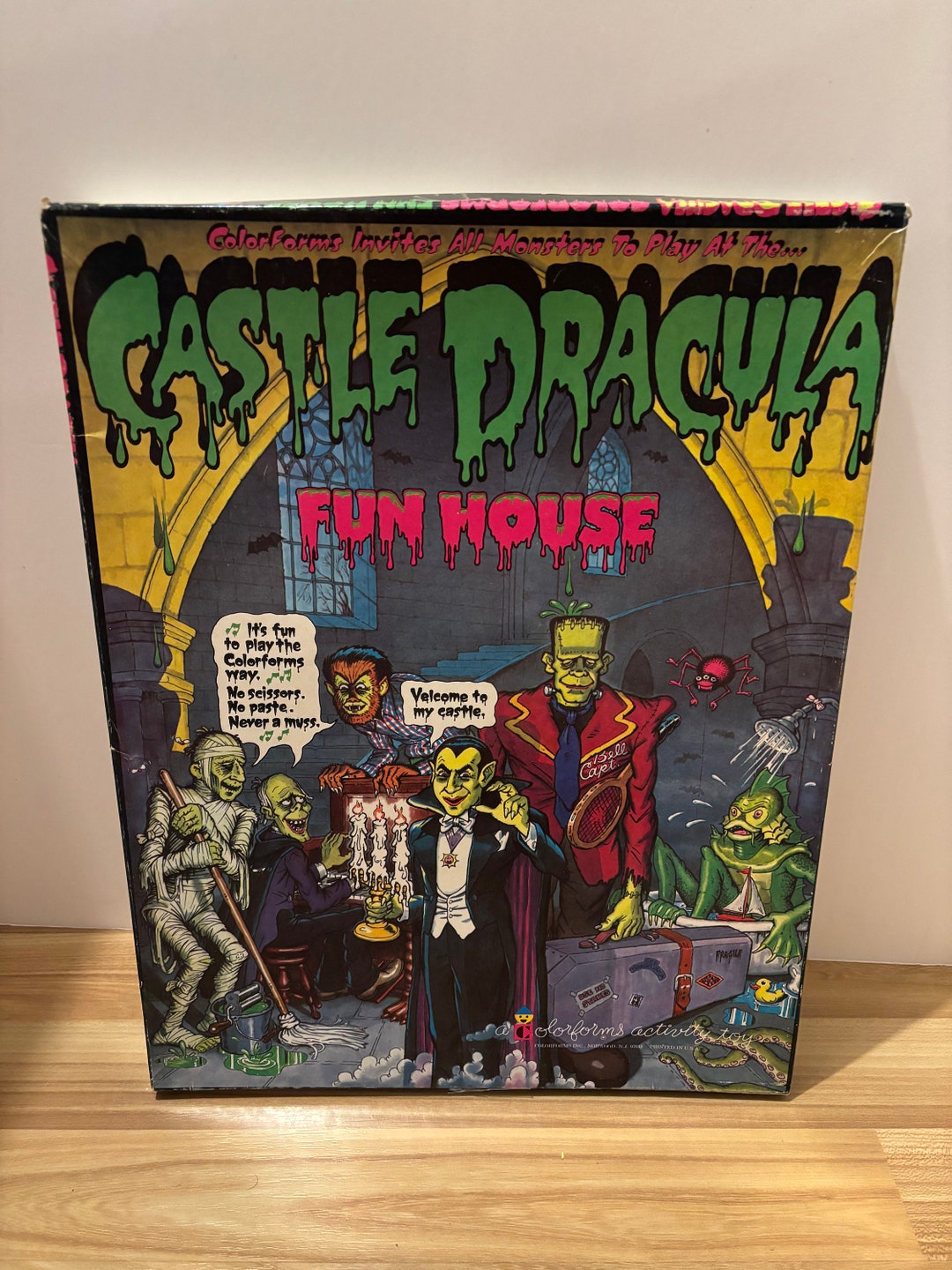Vintage 1976 Colorforms Castle Dracula Fun House COMPLETE - Etsy