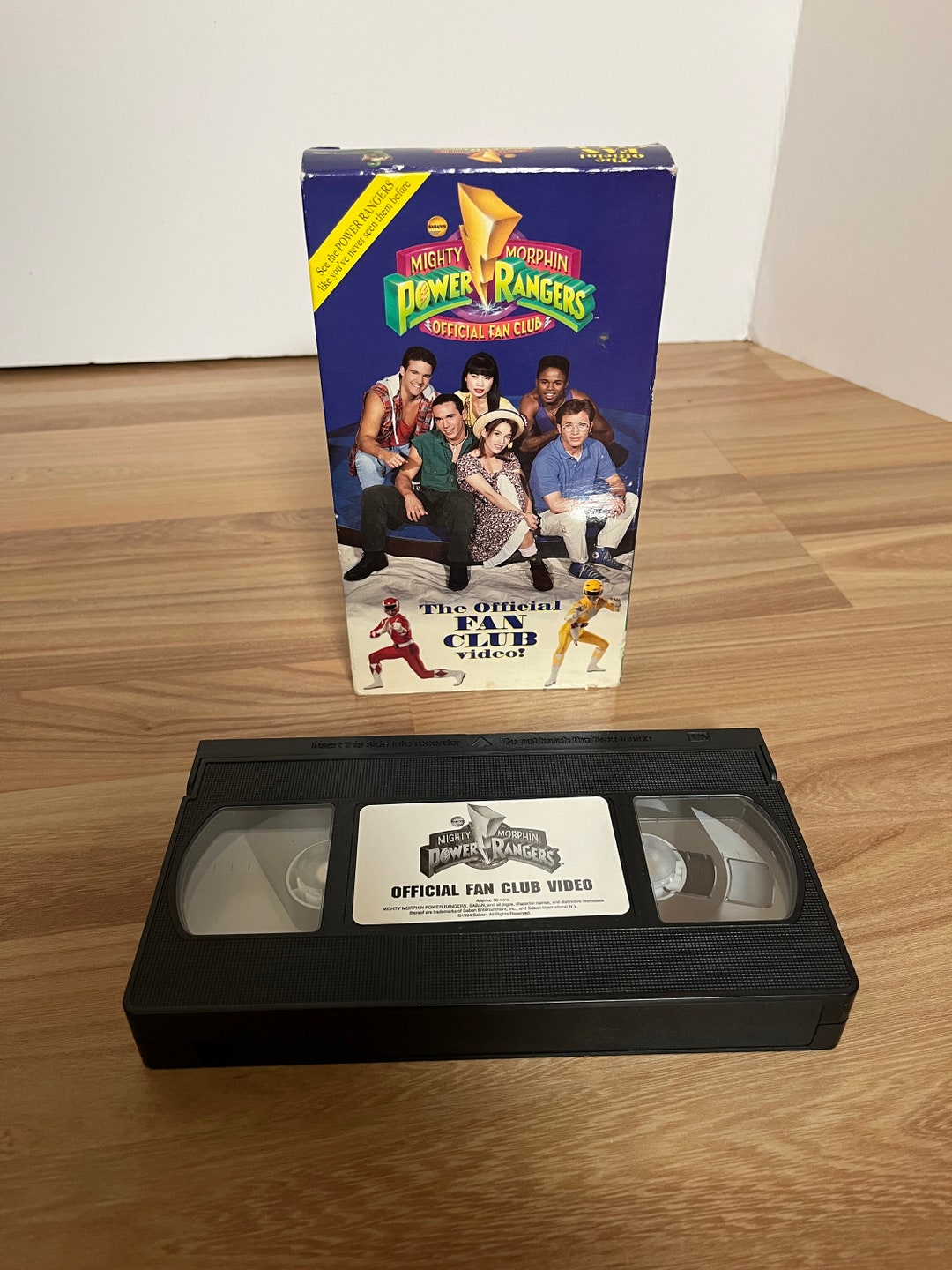 Vintage 1994 Mighty Morphin Power Rangers Official Fan Club Video VHS ...