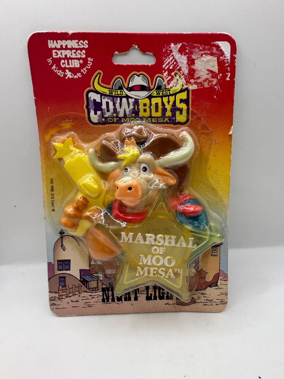 Vintage 1993 Cowboys of Moo Mesa Marshall of Moo Mesa Night Light ...