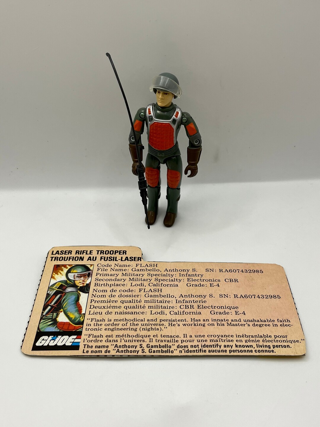 Vintage 1983 GI Joe Flash V1.5 Action Figure 100% COMPLETE - Etsy