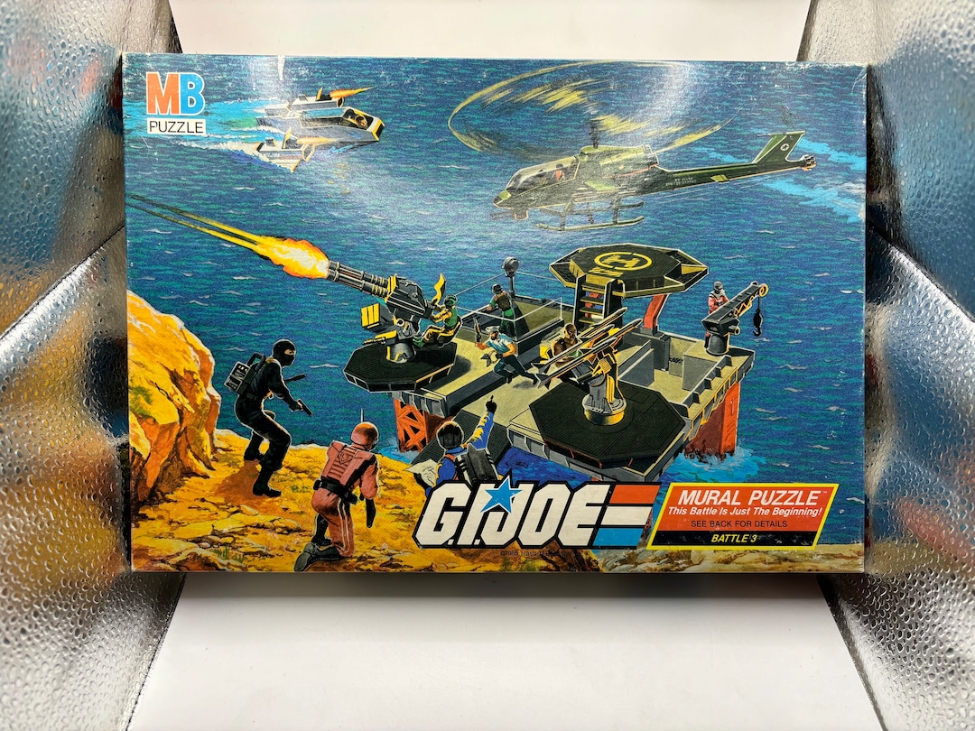 Vintage Milton Bradley 1980s GI Joe Mural Scene Puzzle - Etsy