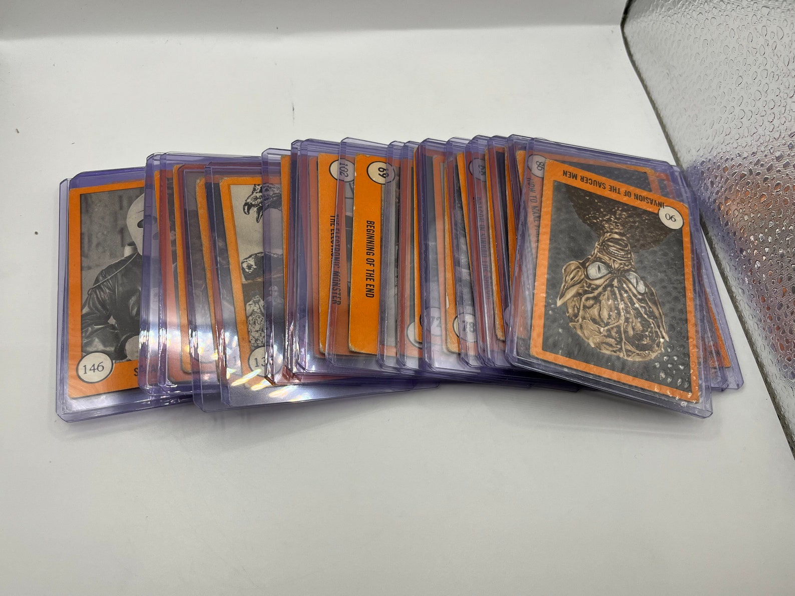 Vintage 1961 Nu-cards Horror Monsters Orange Series Monster Cards - Etsy