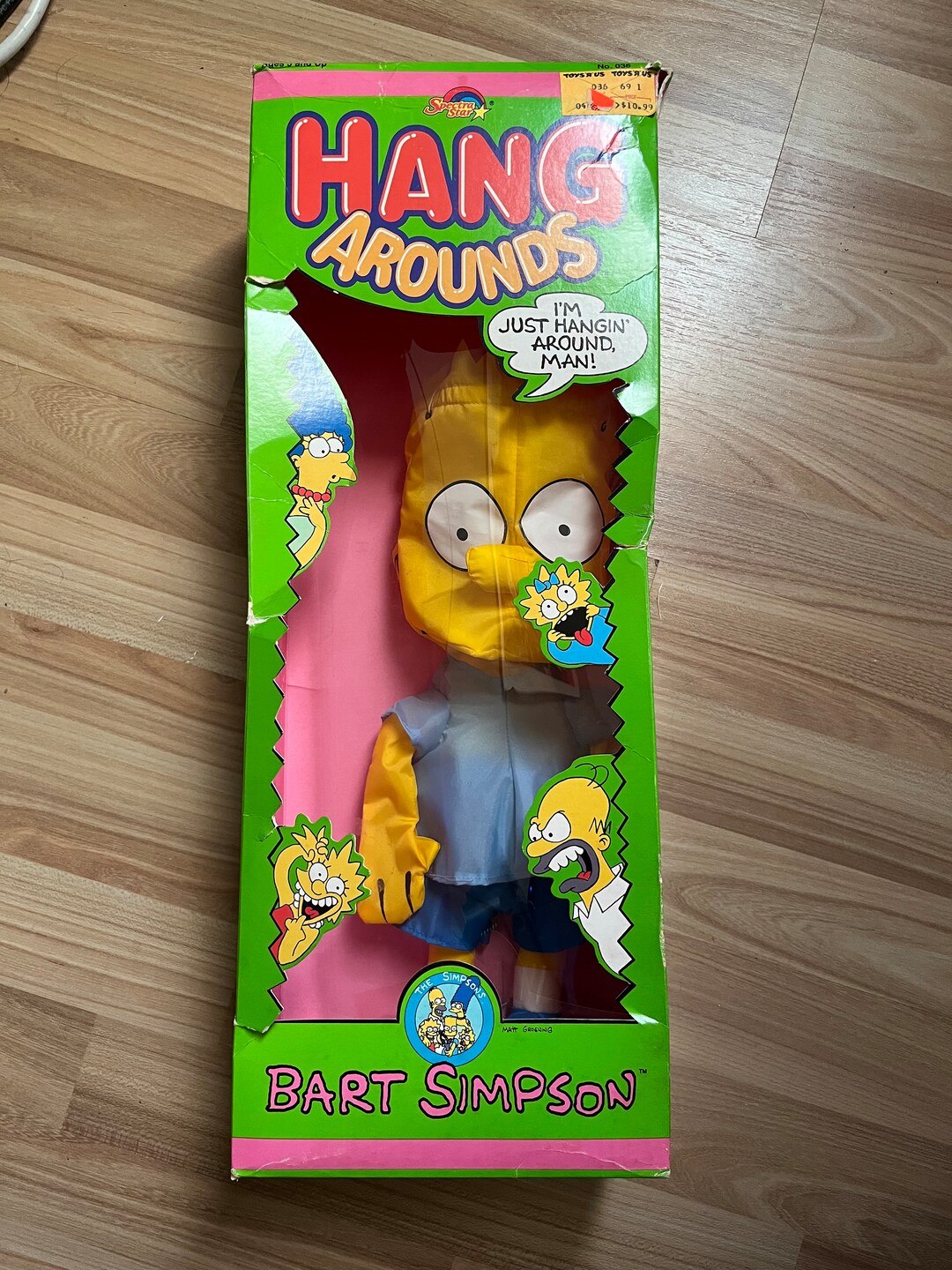 Vintage 1990 Spectra Star the Simpsons Bart Simpson Hang Arounds 14 ...