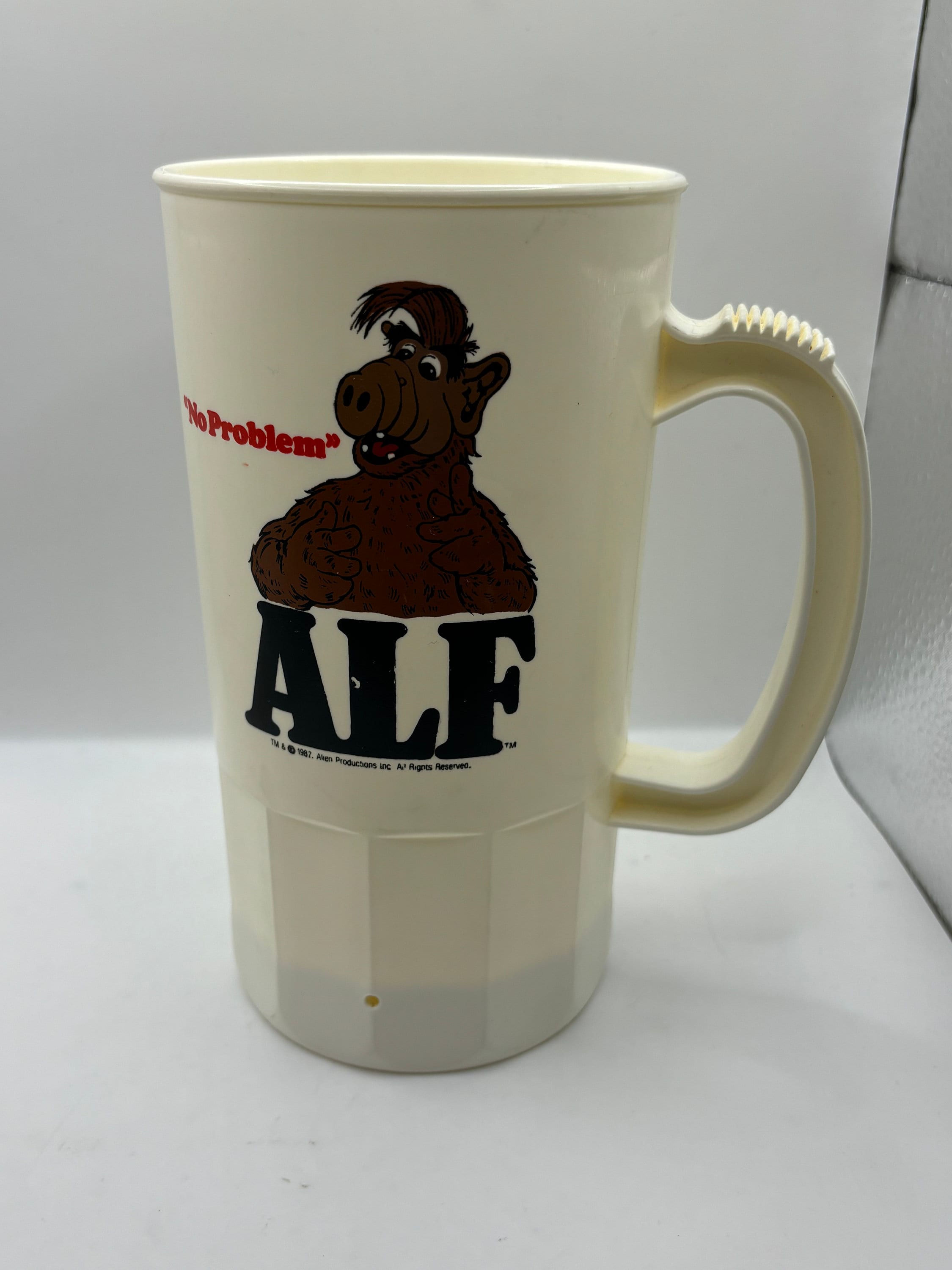 Vintage 1987 Alf no Problem Giant Size Mug 1litre Giant Super Cup ...
