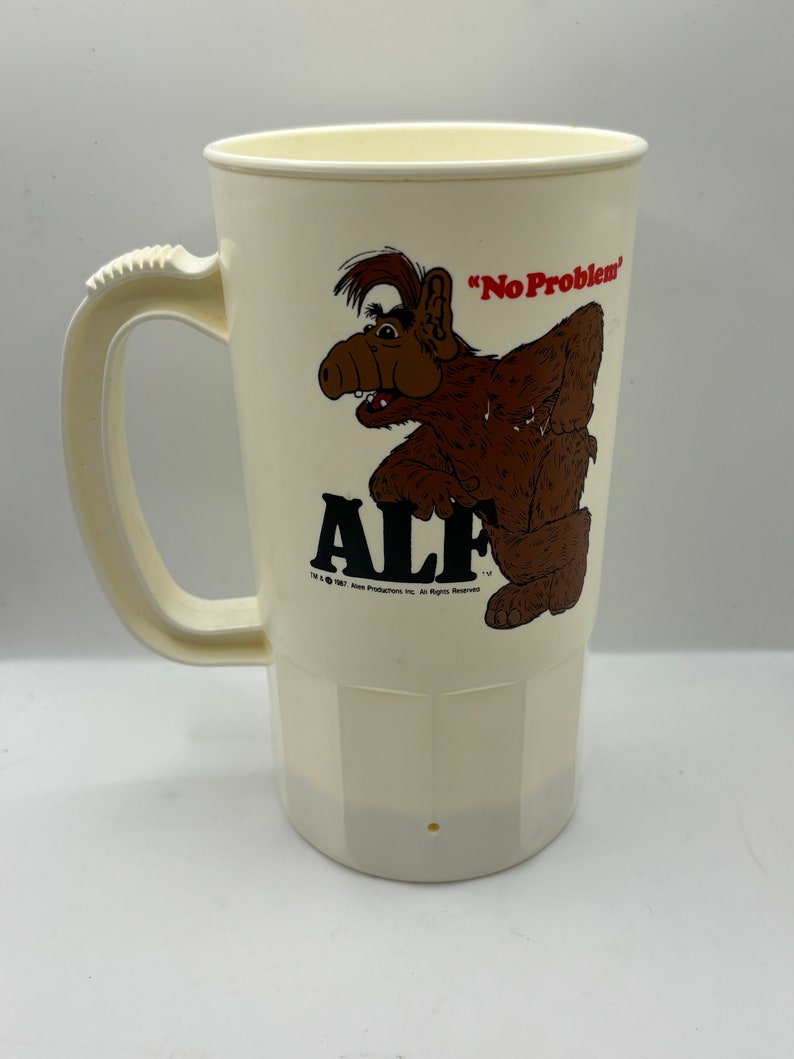Vintage 1987 Alf no Problem Giant Size Mug 1litre Giant Super Cup ...
