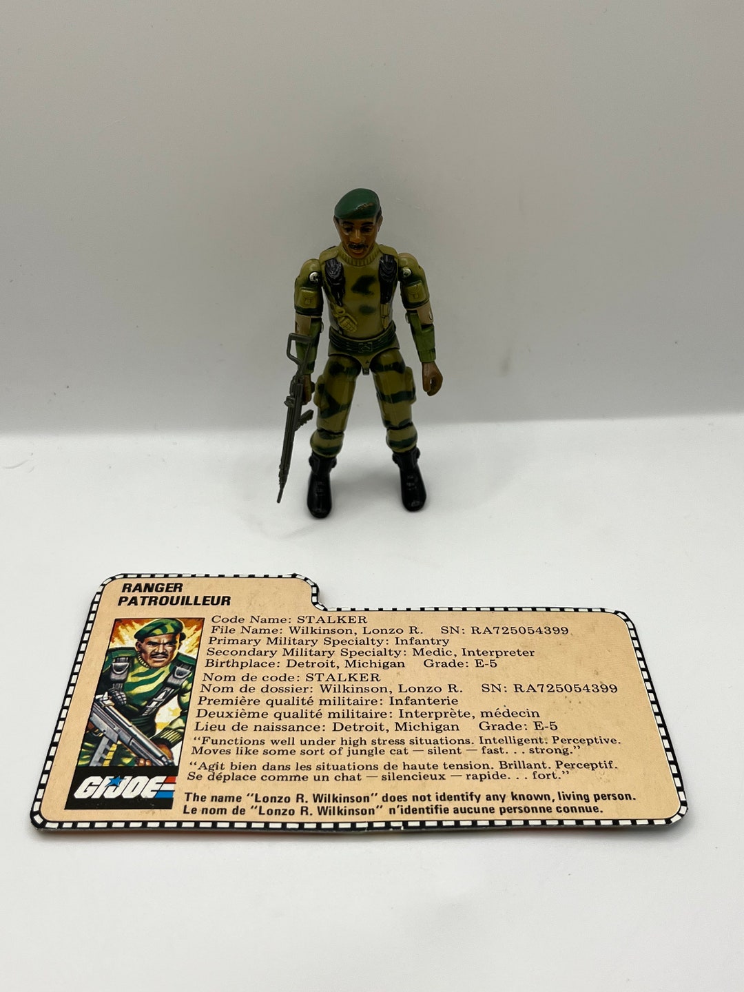 Vintage 1983 GI Joe Stalker V1.5 Action Figure 100% COMPLETE - Etsy