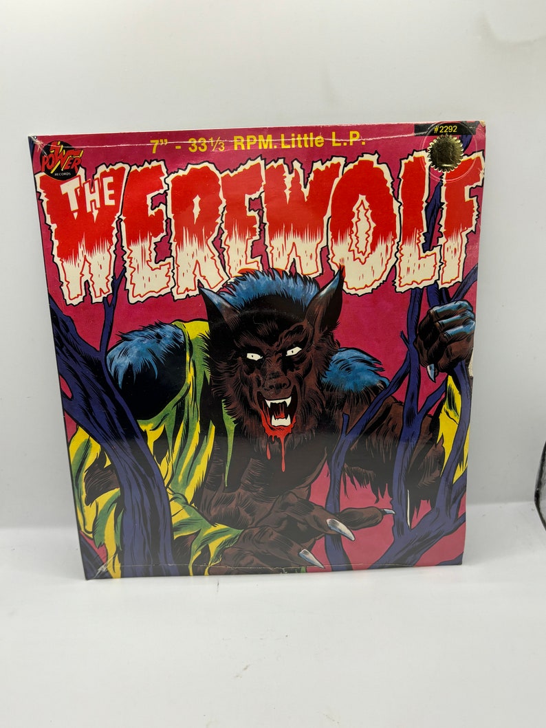 Vintage 1970s Power Records Werewolf 33RPM 7 SEALED RECORD - Etsy