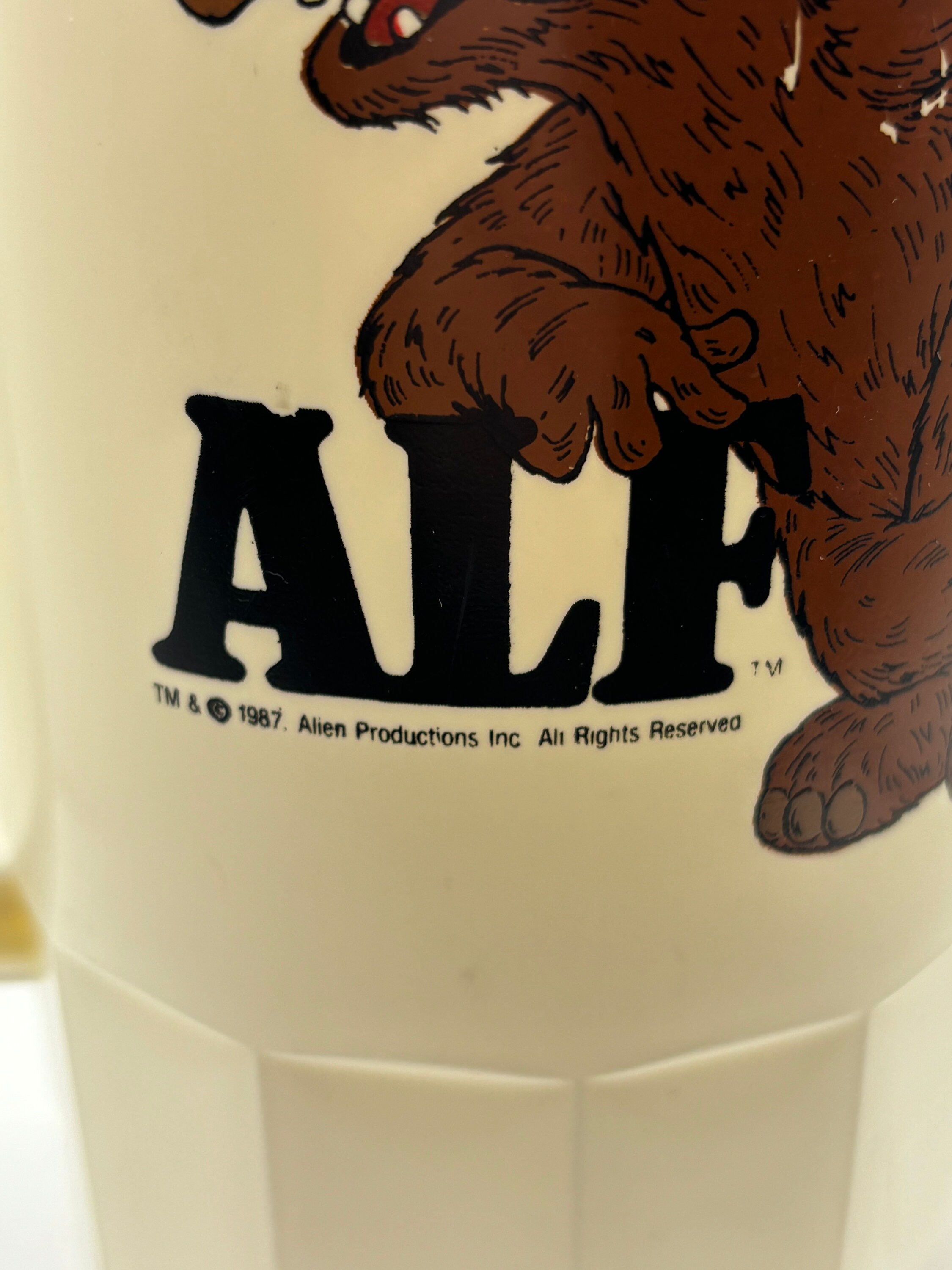 Vintage 1987 Alf no Problem Giant Size Mug 1litre Giant Super Cup ...