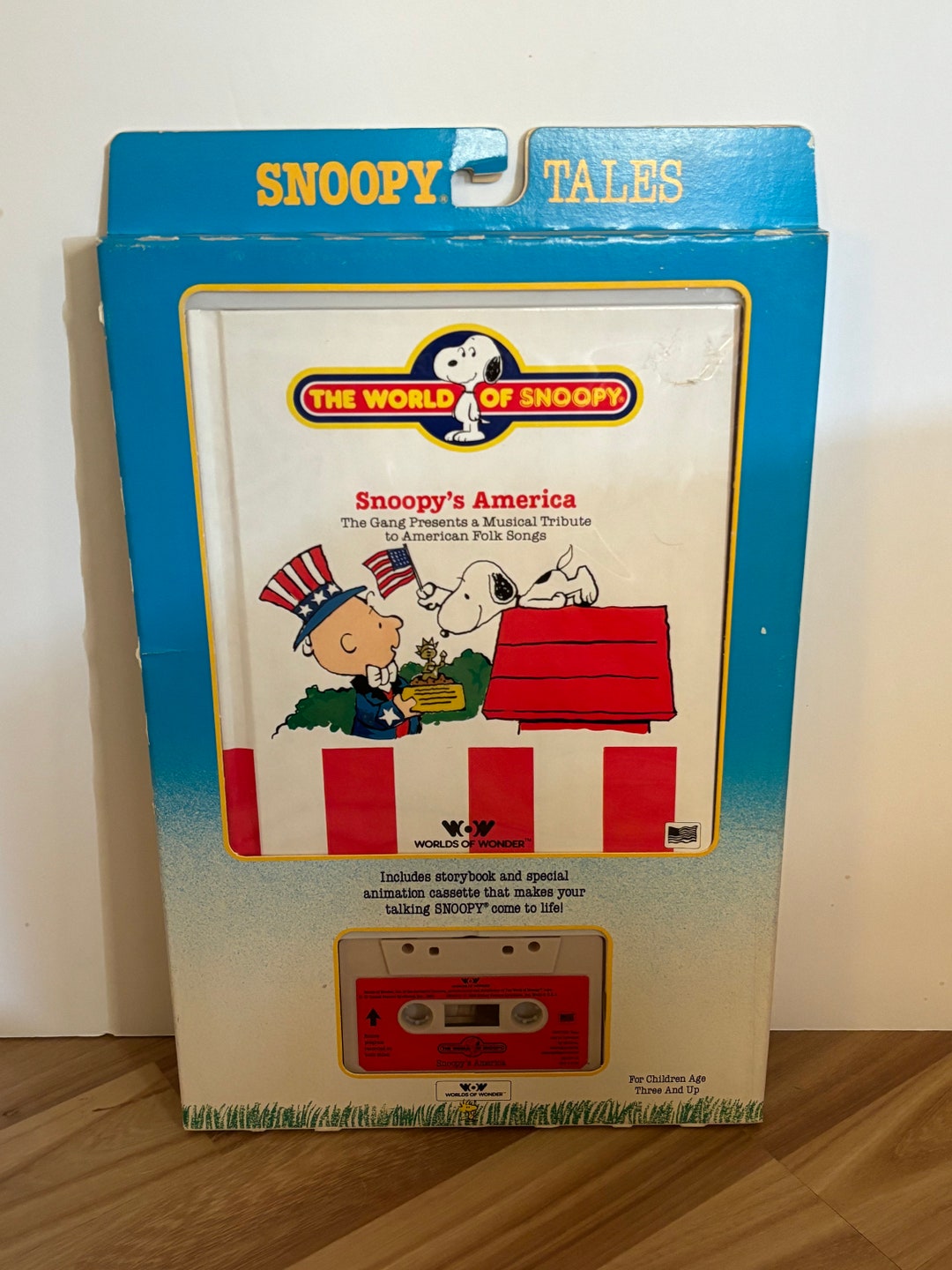 Vintage 1986 Snoopy Tales - Snoopy's America - Read-along Book and ...