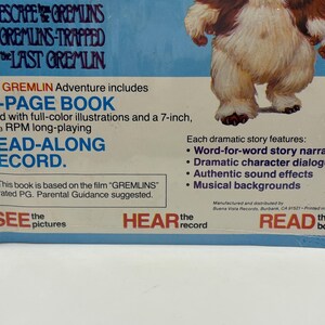 Vintage Gremlins Read Along Book and Record - SEALED - STORY 5 - the ...