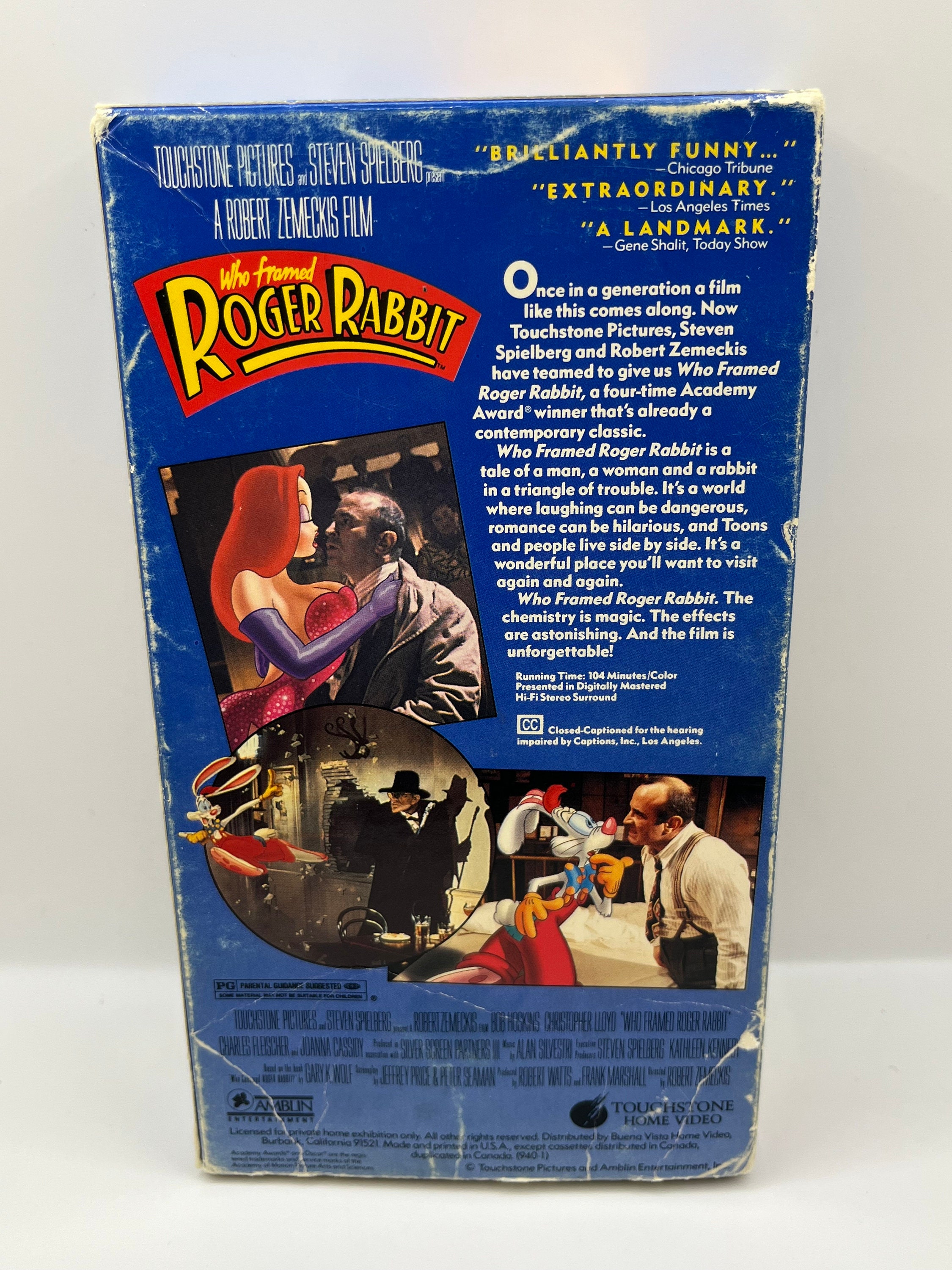 Vintage 1997s Who Framed Roger Rabbit VHS - Etsy