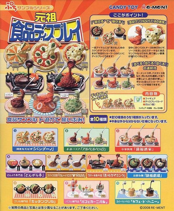 Re-ment Food Display Miniatures - Etsy
