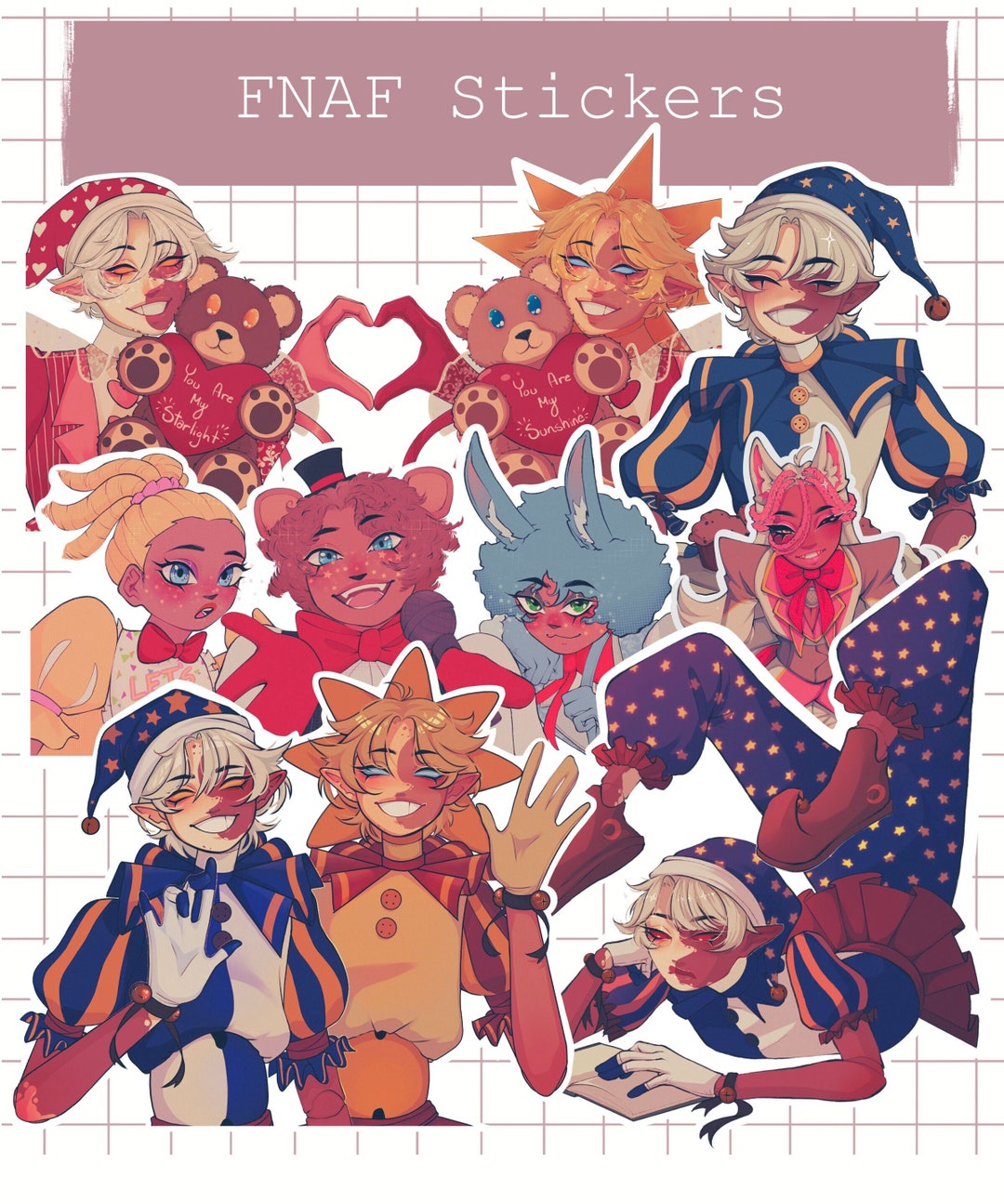 FNAF Vinyl Stickers - Etsy