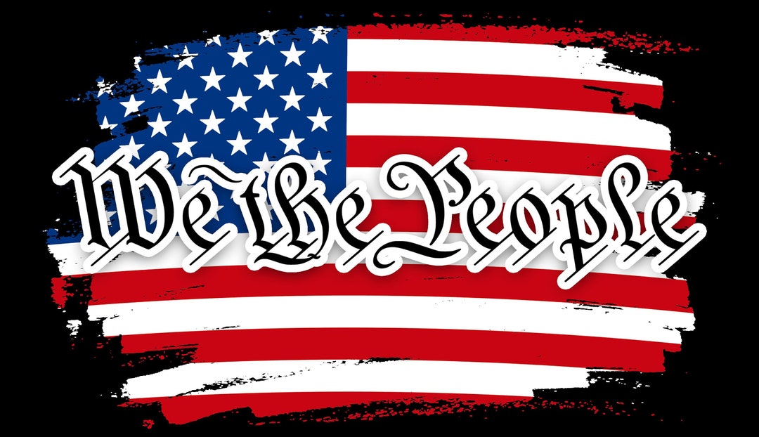We the People American Flag Combo PNG - Etsy