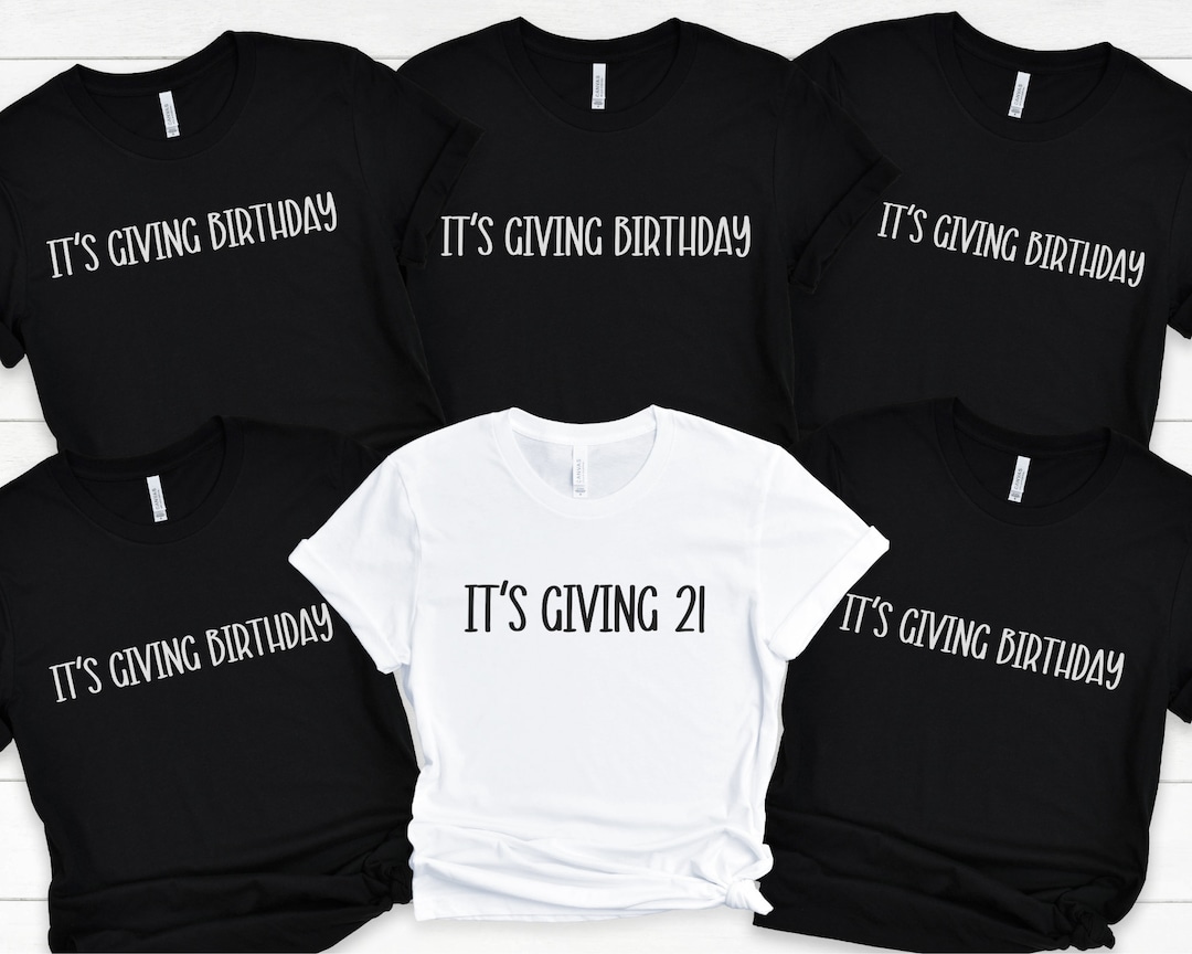 21st Birthday Shirt for Group Custom Group Matching Birthday T-shirt ...