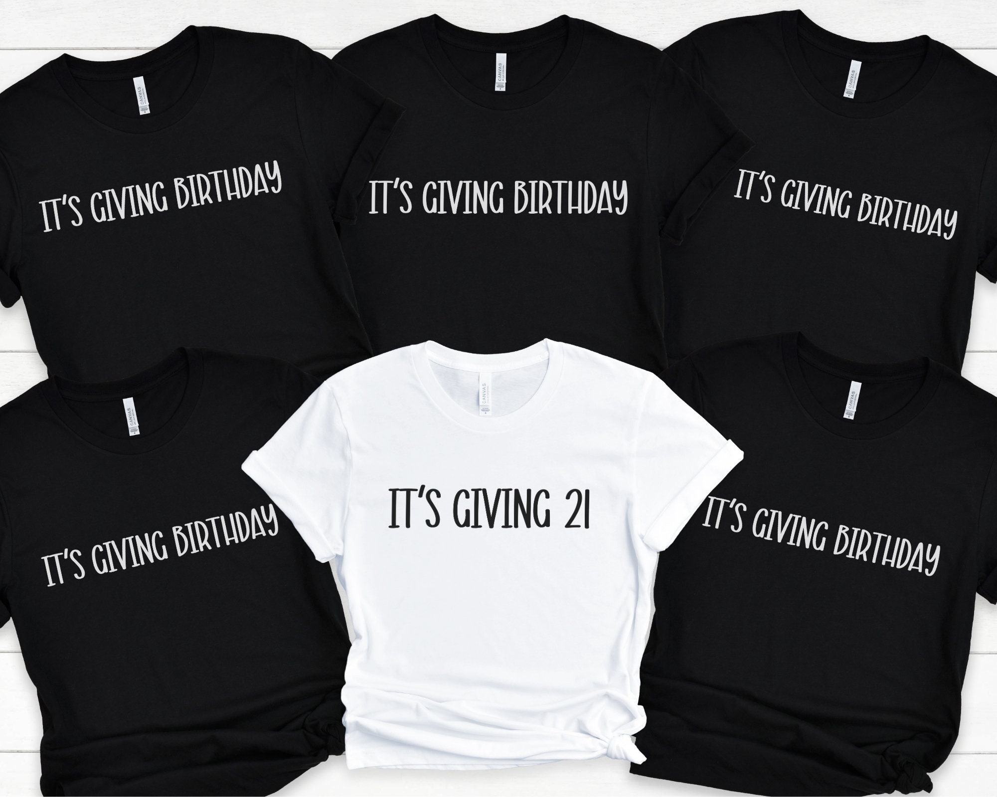 21st Birthday Shirt for Group Custom Group Matching Birthday T-shirt ...