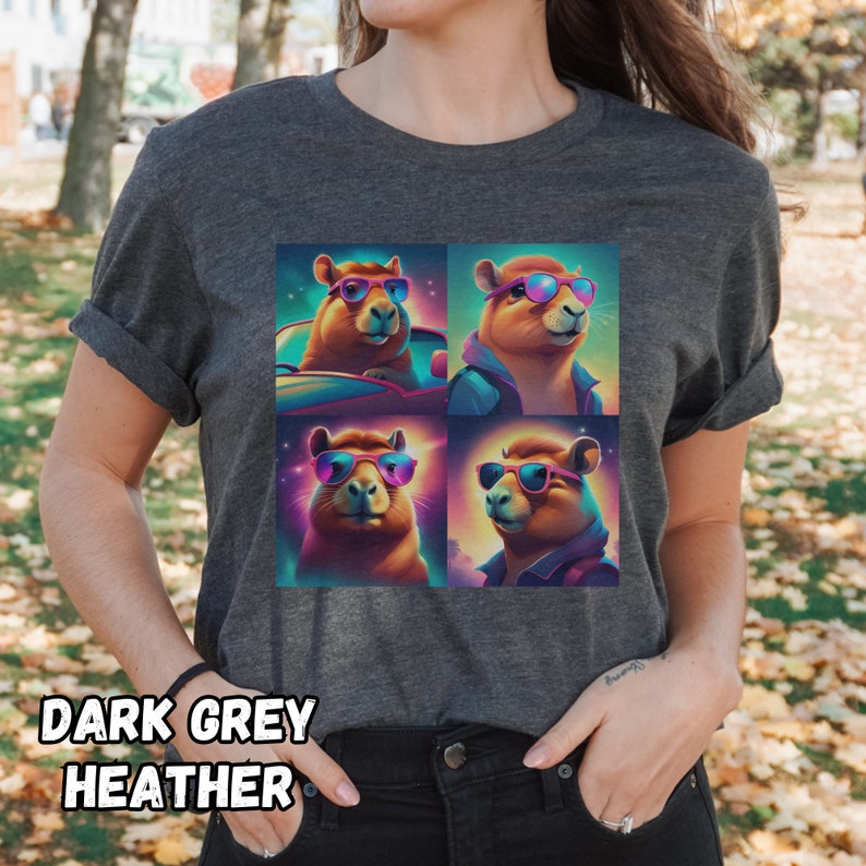 Camisa Capybara 80s estilo Capybara camiseta divertida Capybara ...