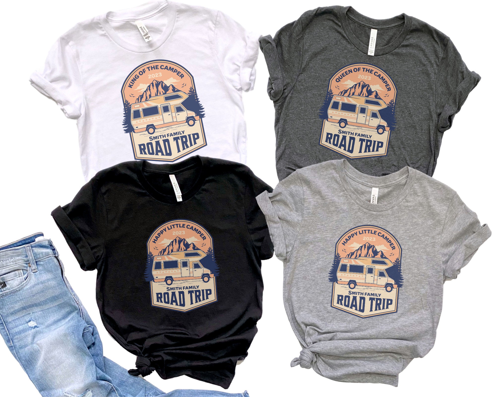 Family RV Vacation Shirt RV Road Trip T-shirt Custom Family Vacation T ...