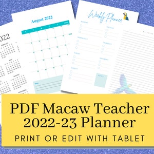 School Year Calendar 2022 23 - Etsy