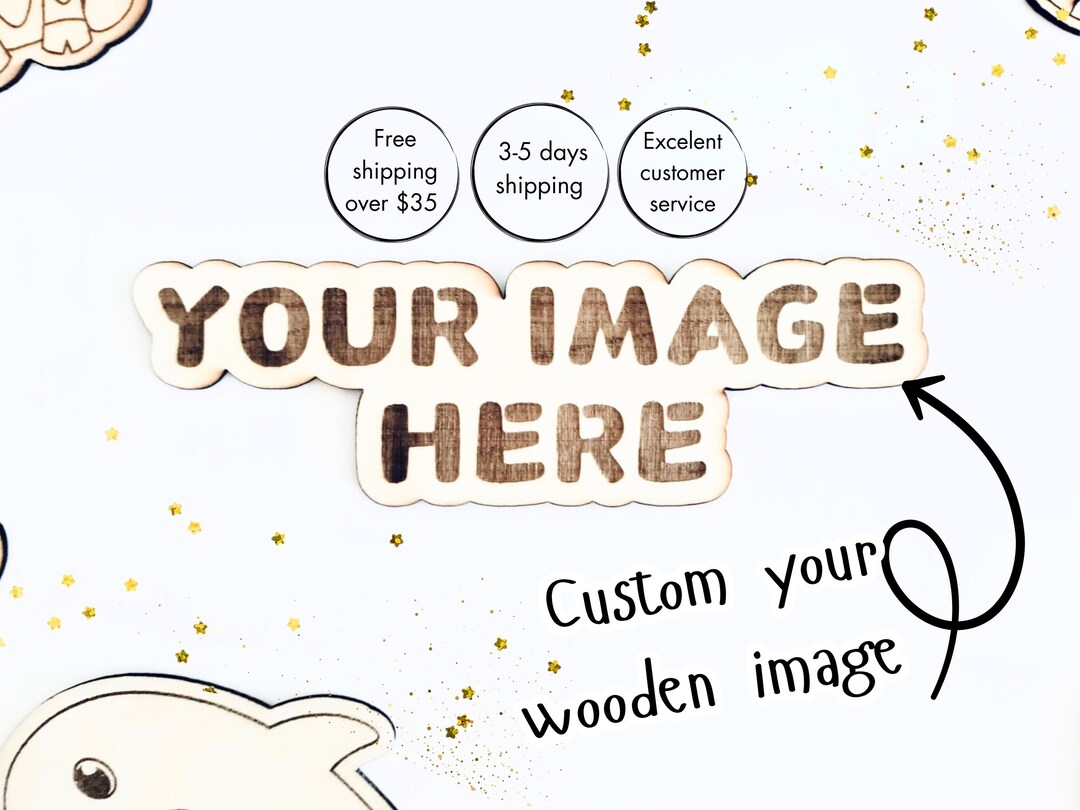 Custom Wooden Cutout Image, Paint Your Own Wooden Party Favor - Etsy