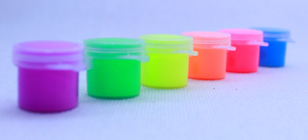 Glow in the Dark Acrylic Paint Pot Strip Set - Etsy