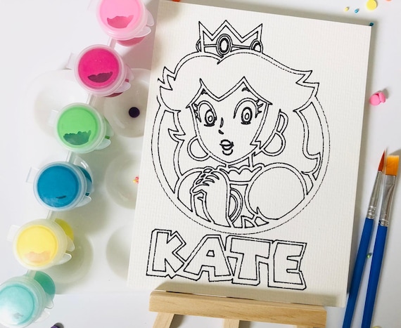 Princess Peach And Mario Coloring Pages