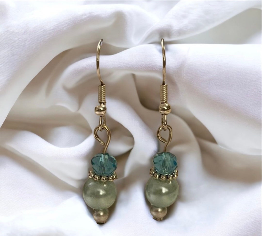 Blue Drop Silver Earrings December Birthstone Turquoise - Etsy