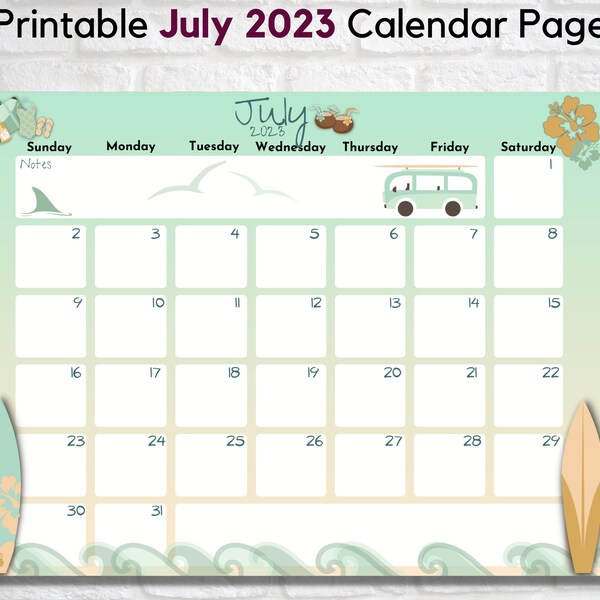 Retro Calendar - Etsy