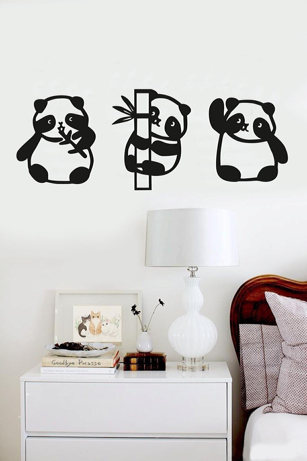 Wooden Panda Wall Decor | Wooden Art Wall Decor | Home Decor | Matte ...
