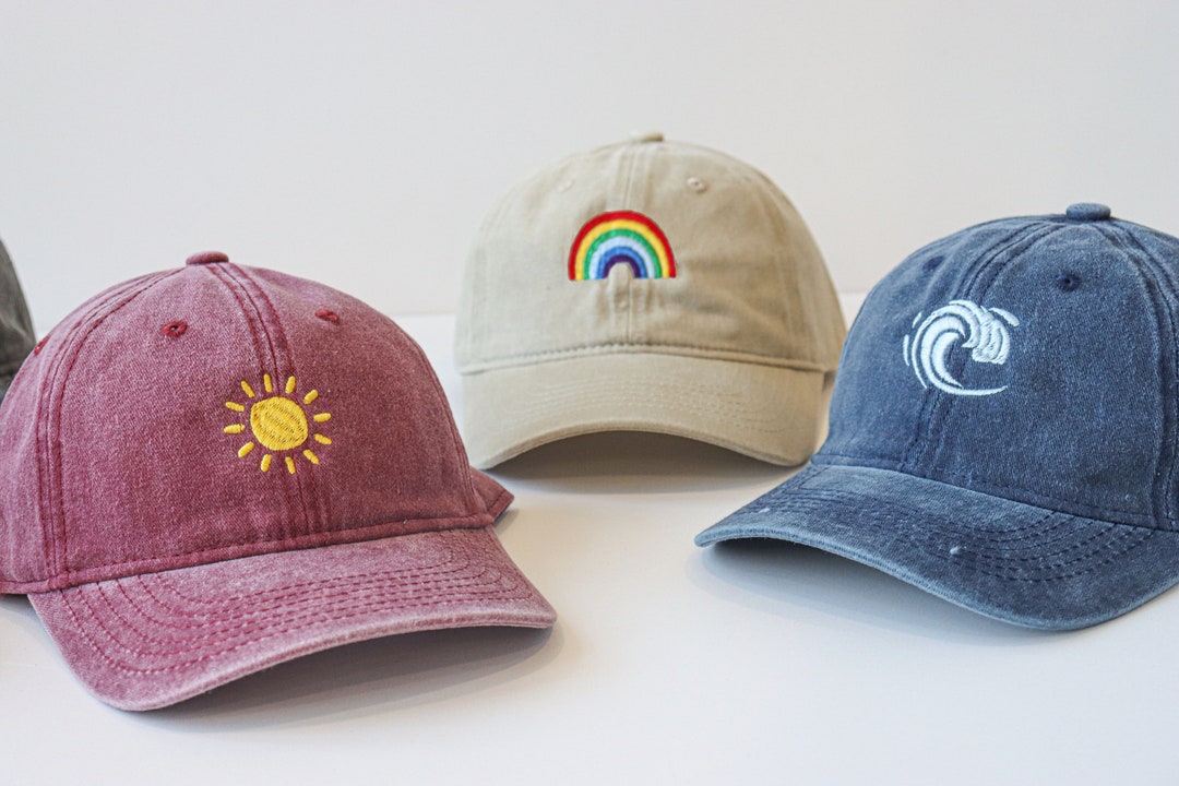 Custom Text or Pattern Embroidered Caps, Custom Embroidered Baseball ...