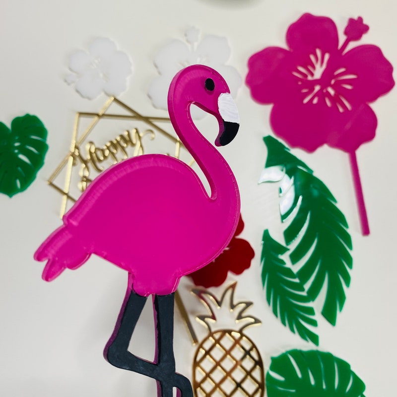 Flamingo Cake Topper - Etsy
