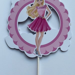 Personalised Barbie Inspired Cake Topper - Etsy UK