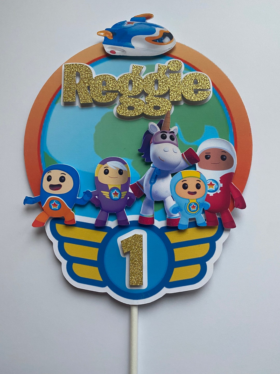 Personalised Go Jetters Cake Topper - Etsy