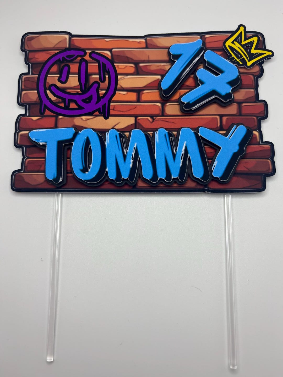 Graffiti Birthday Cake Topper: Custom Name & Age, Urban 90s Theme - Etsy