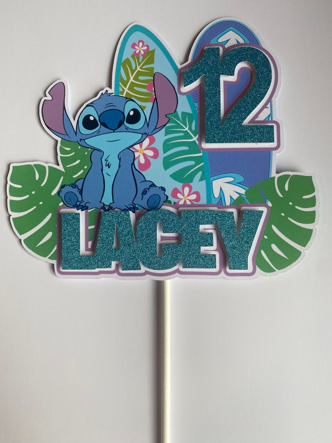 Personalised Stitch Cake Topper - Etsy