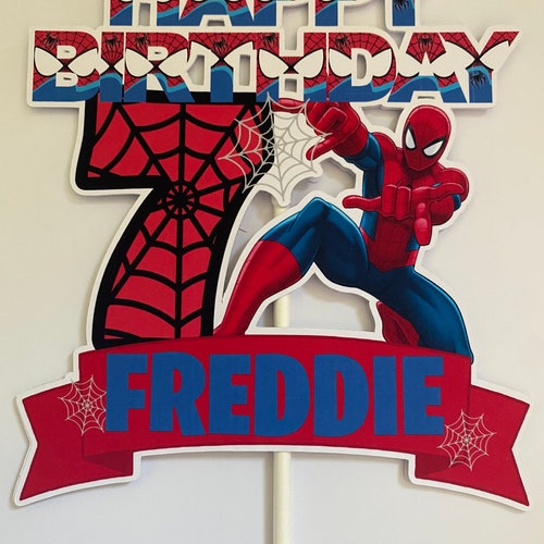 Superhero / Comic Book Themed Cake Topper personalised - Etsy