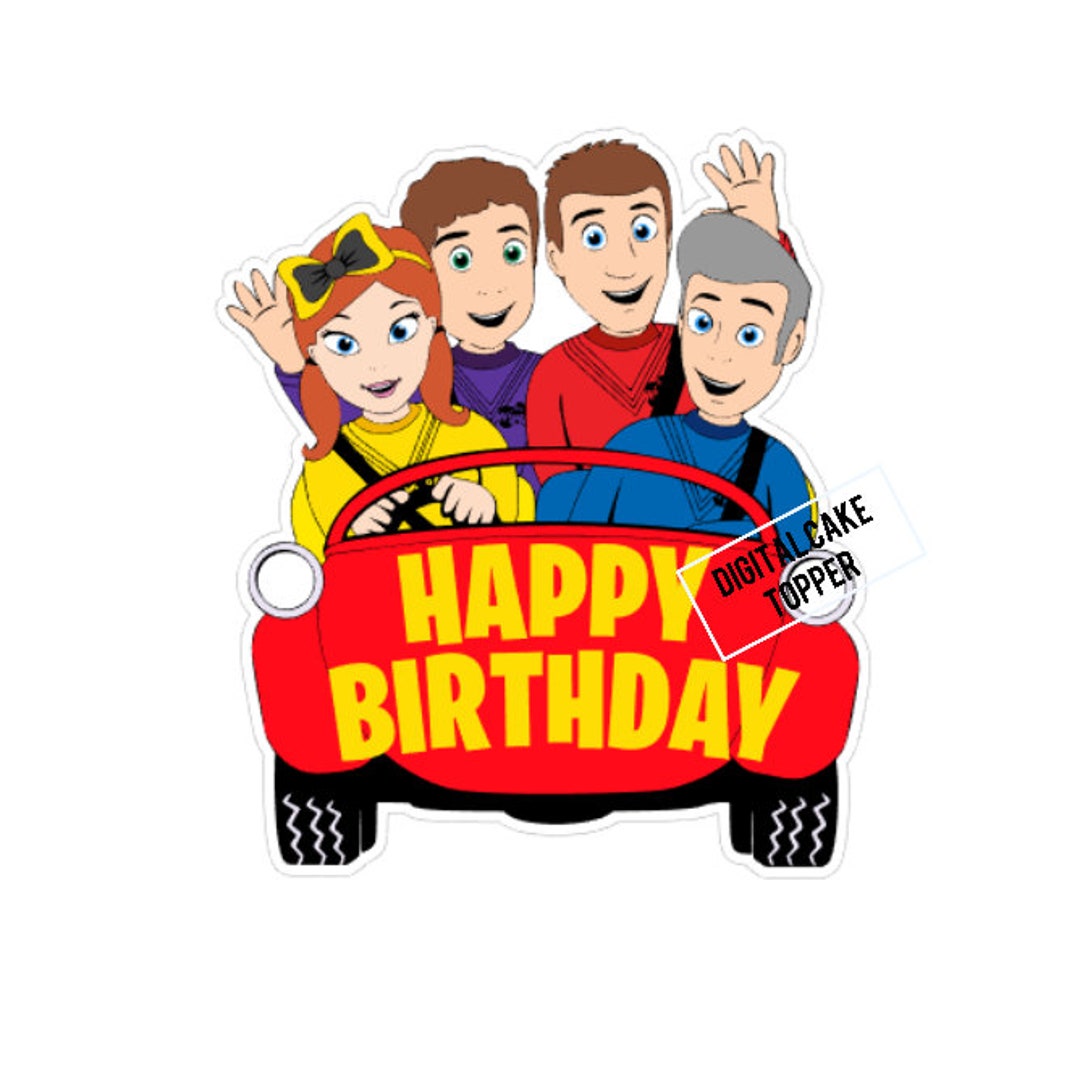 The Wiggles Cake Topper - Digital File, Instant Download, Print and Cut ...