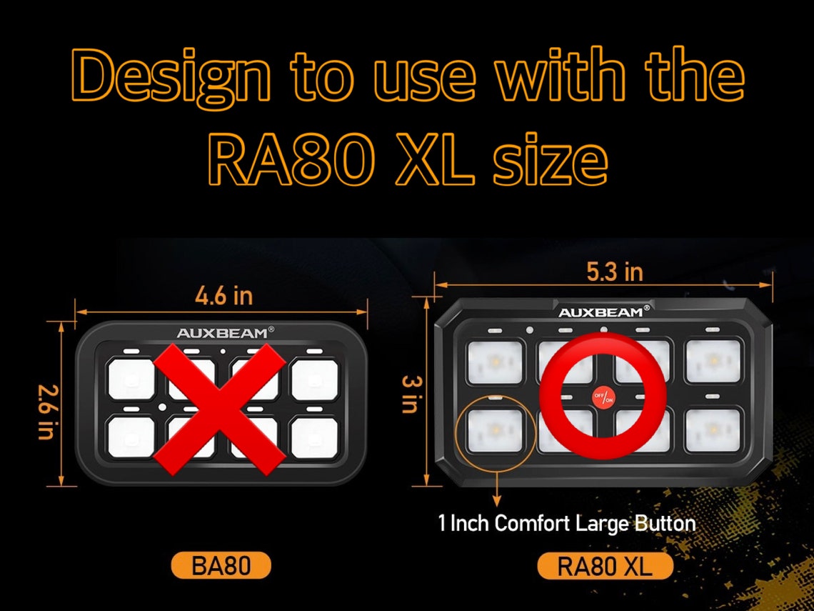 Auxbeam XL 8 Gang Switch Panel Custom Mount - Lexus GX470 3D Printed - Etsy