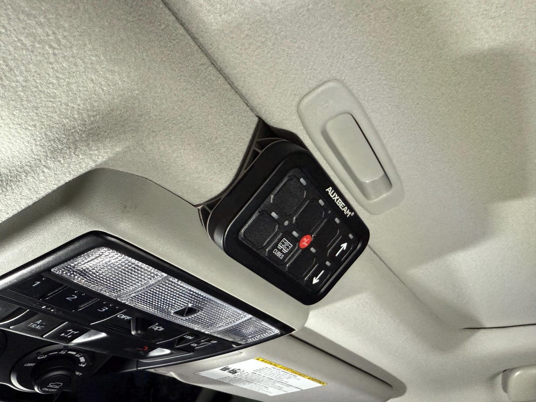 Auxbeam 8 Gang Switch Panel Custom Mount - Toyota 4runner 5th Gen 3D ...