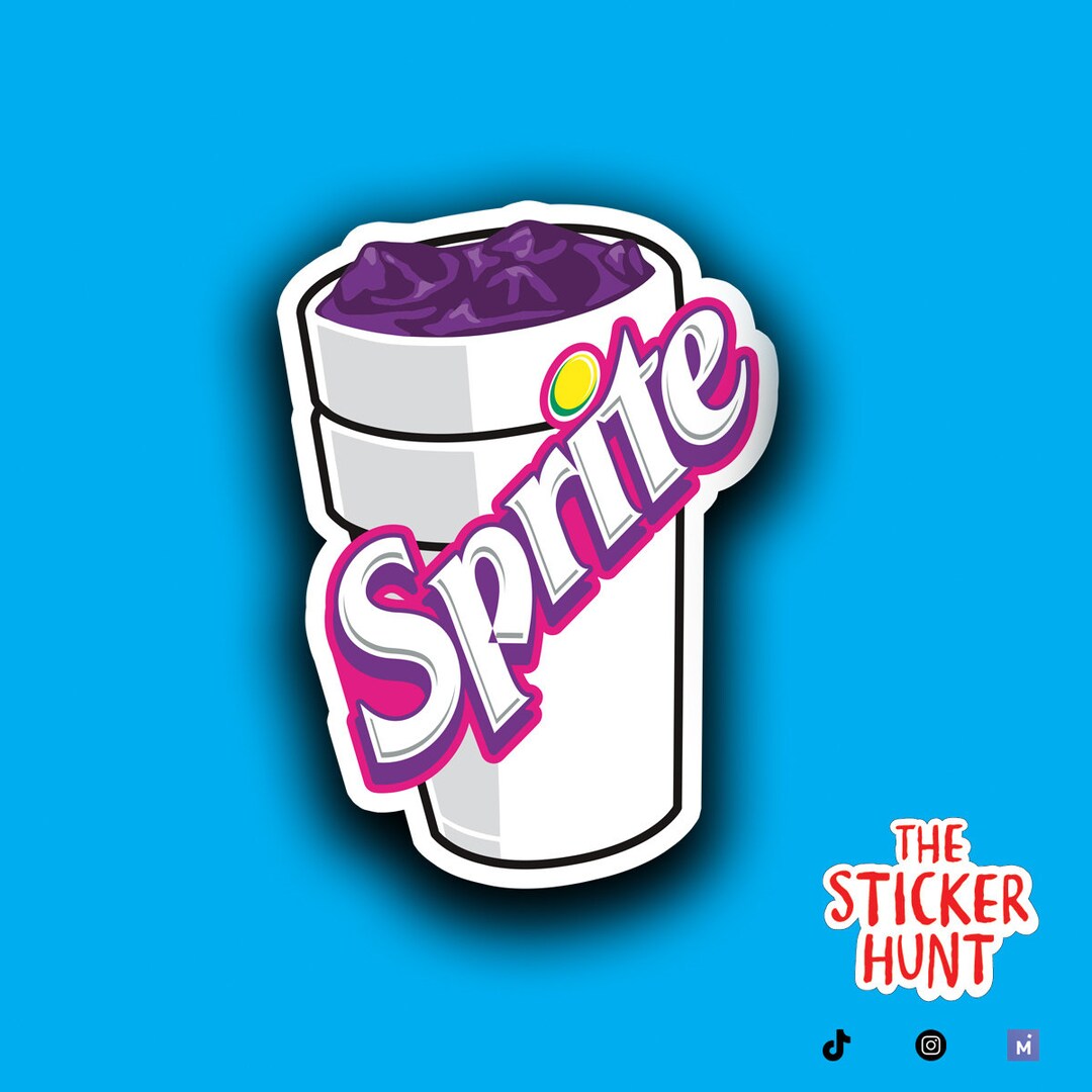 Dirty Sprite White Double Cup Sticker Waterproof Vinyl Sticker Manga ...