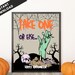 Please Take One Candy Sign Halloween Trick or Treat Sign - Etsy