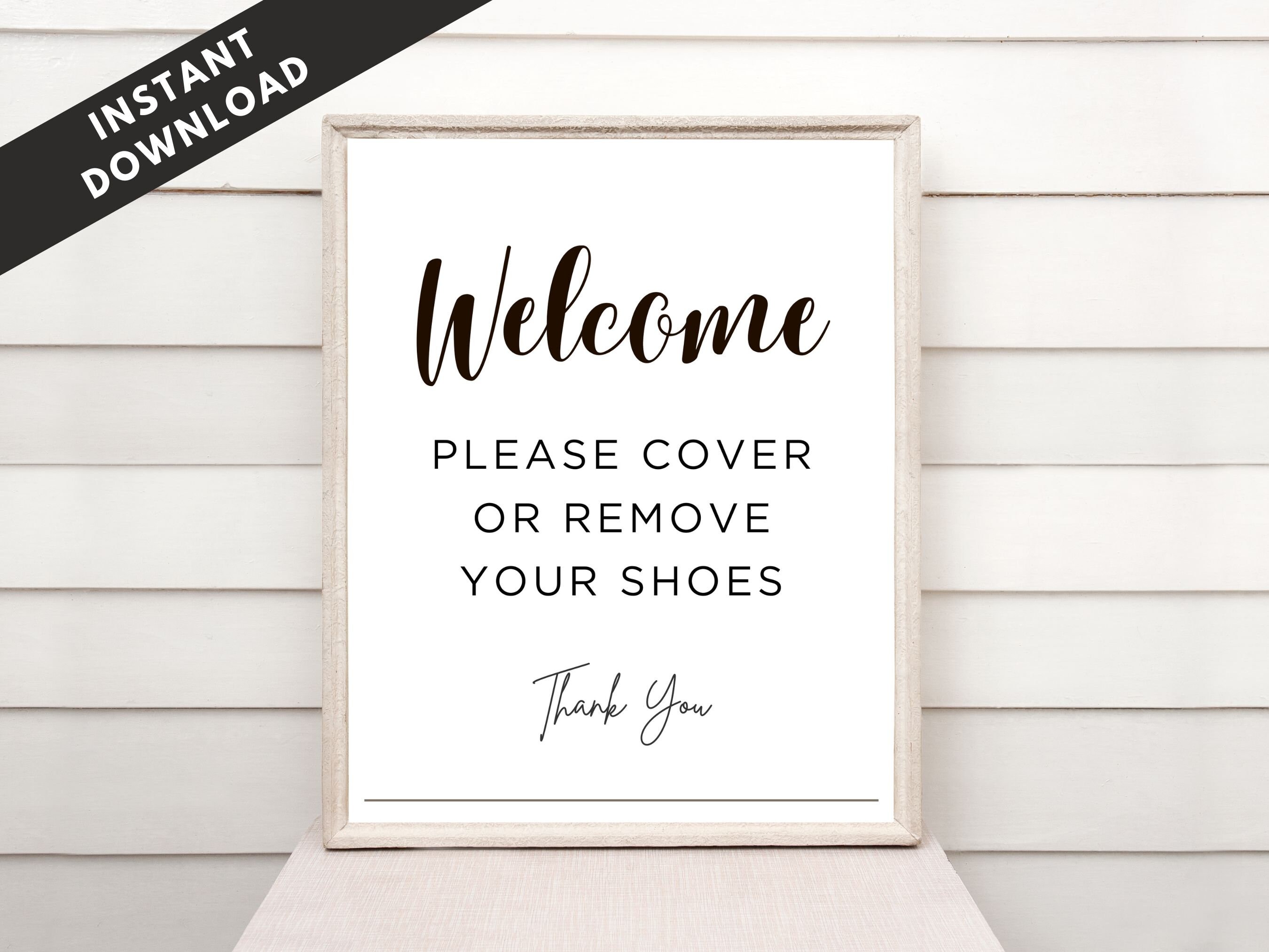 Simple Remove Shoes Sign, Remove Shoes Printable, Remove Your Shoes ...