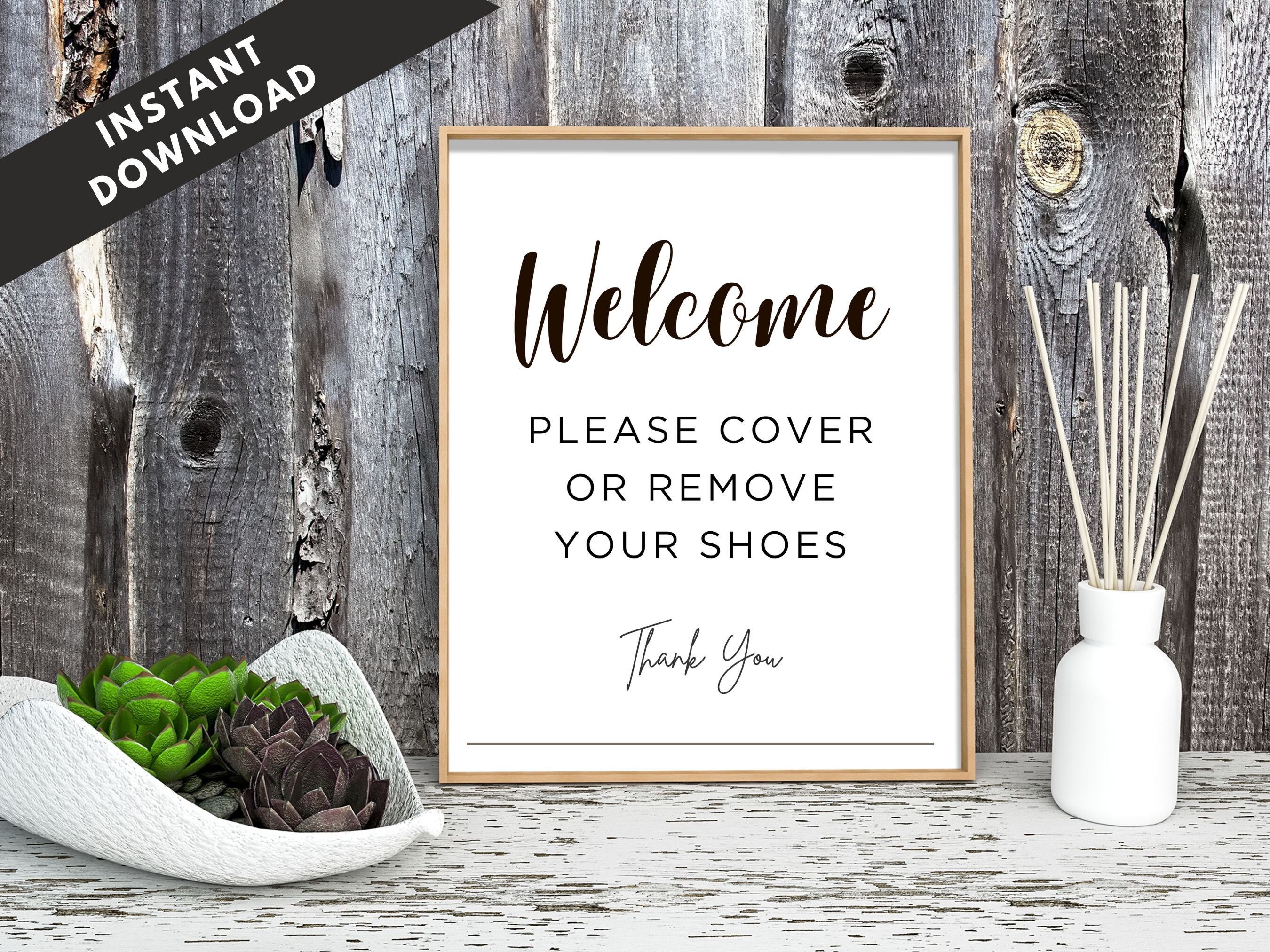 Simple Remove Shoes Sign, Remove Shoes Printable, Remove Your Shoes ...