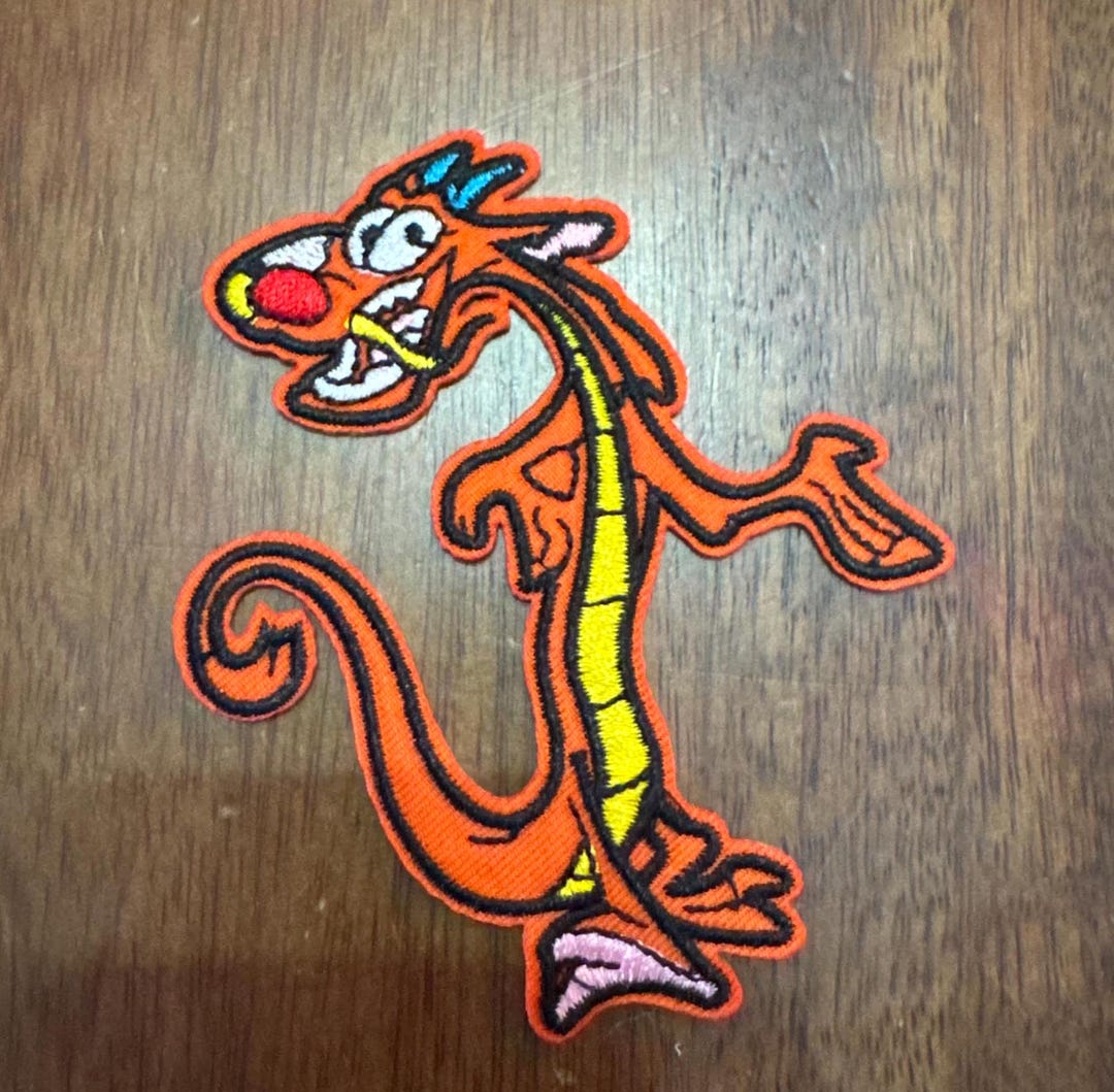 Disneys Mulan Mushu Inspired Embroidered Iron on Patch - Etsy