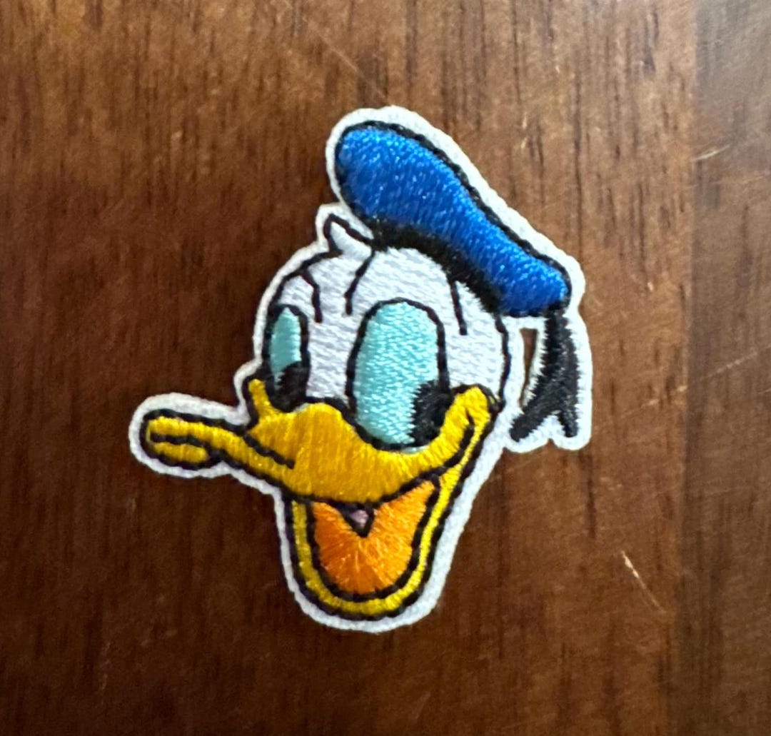 Disneys Donald Duck Inspired Embroidered Iron on Disney Patch - Etsy