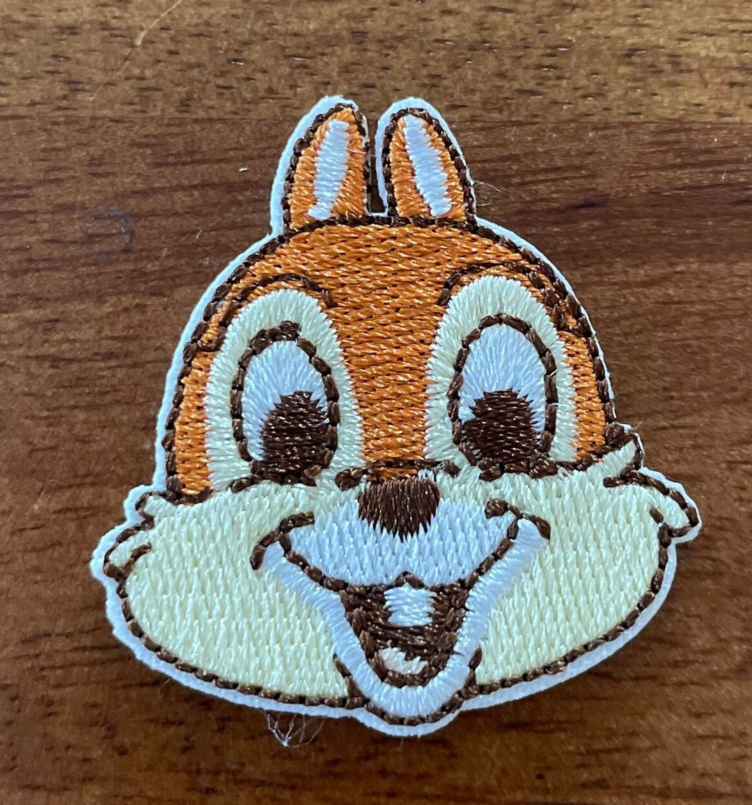 Disneys Chip Inspired Embroidered Iron on Disney Patch - Etsy